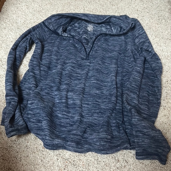 St. John's Bay | Jackets & Coats | Blue Leather Jacket | Poshmark